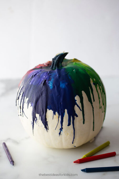 Melted Crayon Pumpkin - The Best Ideas for Kids
