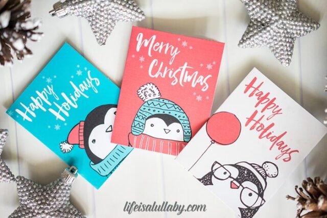 Free Penguin Christmas Card Printables - The Best Ideas for Kids