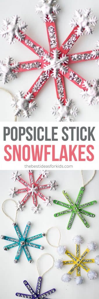 How to Make Popsicle Stick Snowflake Ornaments - An Easy Tutorial!