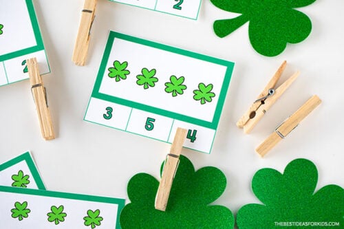 St Patrick's Day Counting Cards (Free Printables) - The Best Ideas for Kids