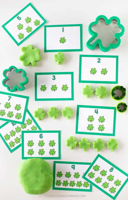 St Patrick's Day Counting Cards - The Best Ideas for Kids