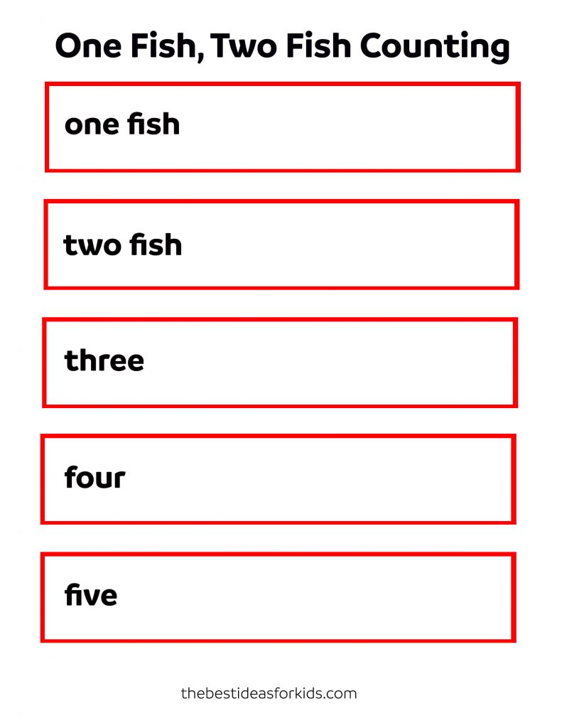 One Fish Two Fish Printable Activity - The Best Ideas for Kids