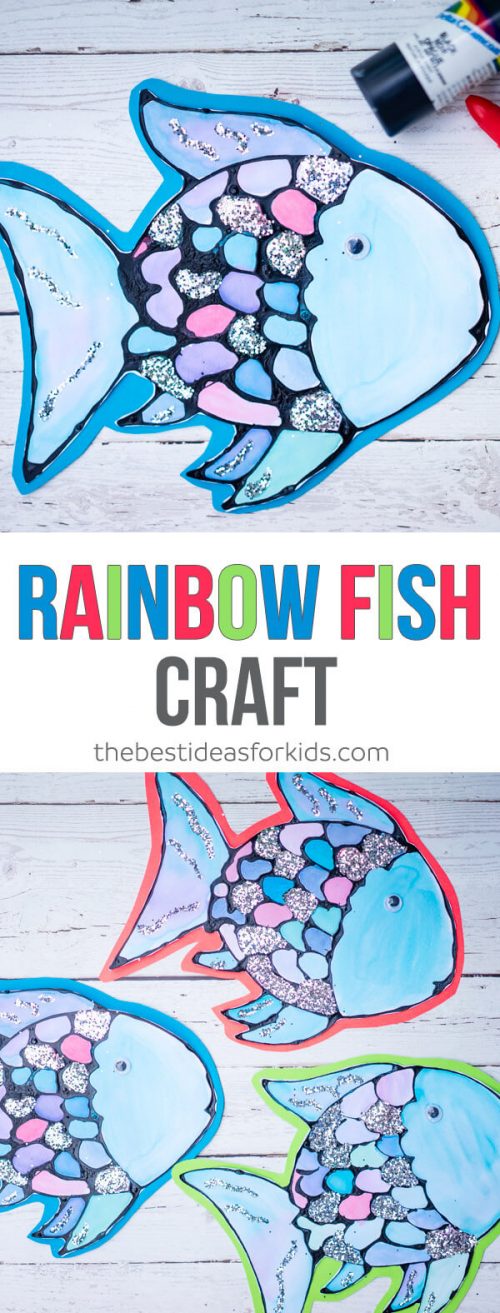 Rainbow Fish Craft With Free Template - The Best Ideas for Kids