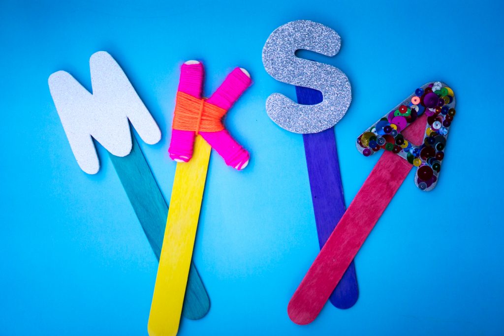 Yarn Wrapped Letter Bookmarks - The Best Ideas for Kids