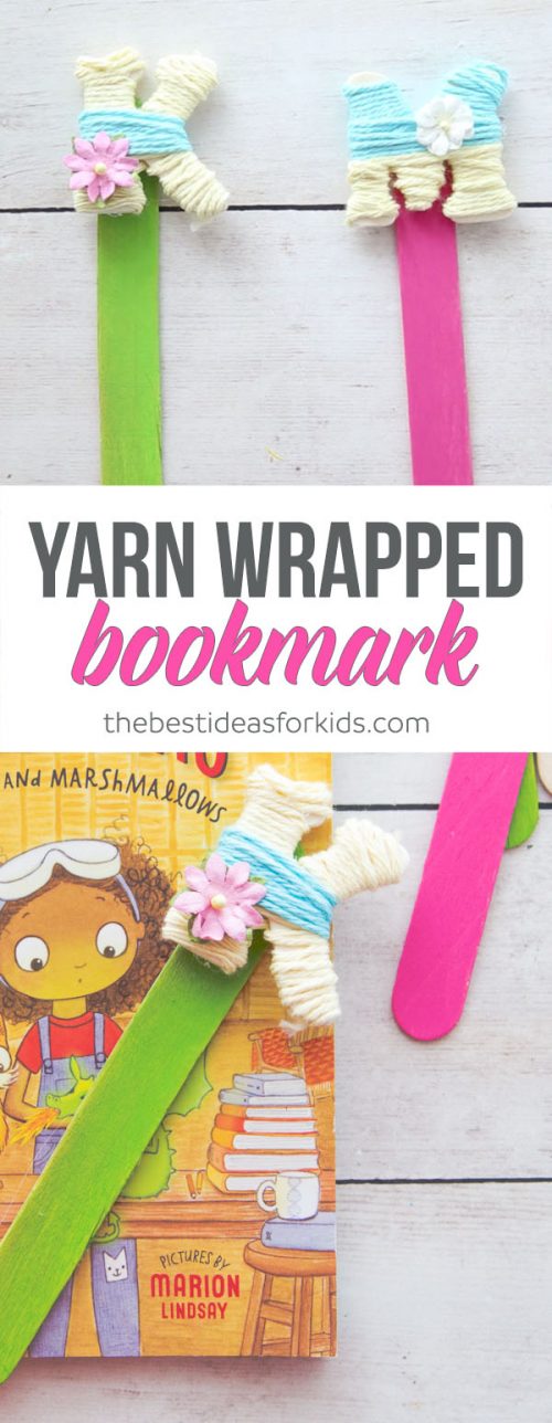 Yarn Wrapped Letter Bookmarks - The Best Ideas for Kids
