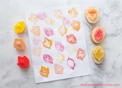 Potato Stamping - How to Make a Potato Stamp