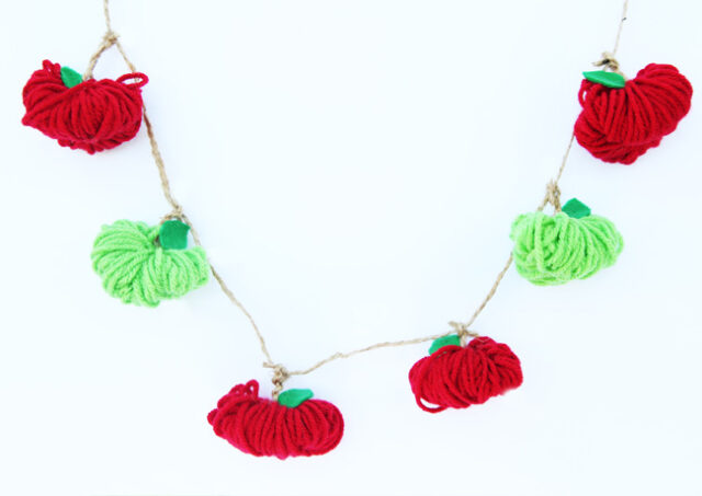 Yarn Apple Garland - The Best Ideas for Kids
