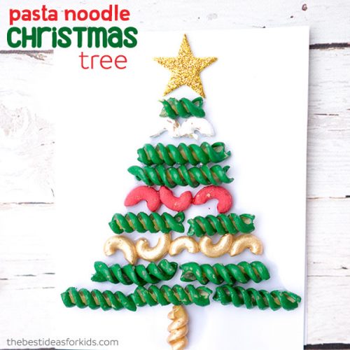 Christmas Tree Pasta and Macaroni Craft - The Best Ideas for Kids
