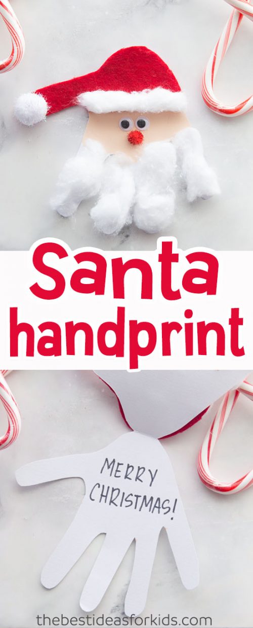 Santa Handprint Craft - The Best Ideas for Kids