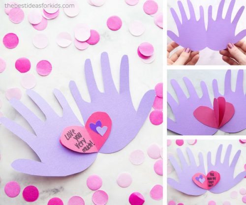 Handprint Valentine Craft - The Best Ideas for Kids