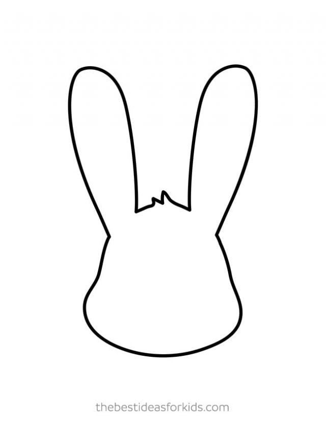 Bunny Template (Free Printables) - The Best Ideas for Kids