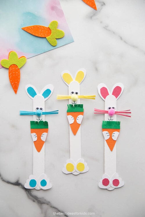 Popsicle Stick Easter Bunny Craft - The Best Ideas for Kids