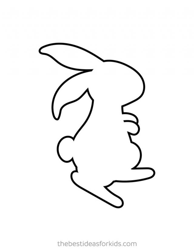 Bunny Template (Free Printables) - The Best Ideas for Kids