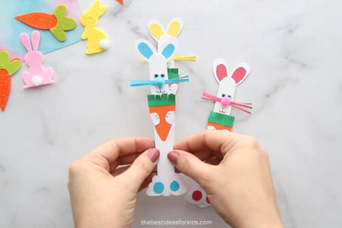 Popsicle Stick Easter Bunny Craft - The Best Ideas for Kids