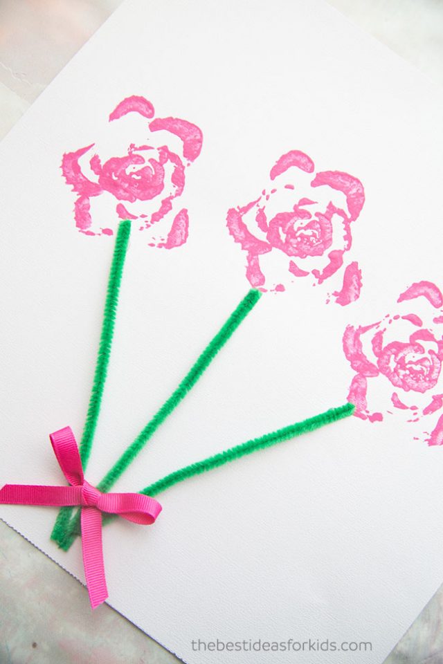 Celery Stamped Flowers - The Best Ideas for Kids