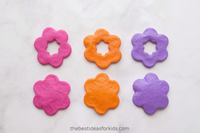 Salt Dough Flower Magnets - The Best Ideas for Kids