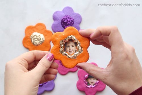 Salt Dough Flower Magnets - The Best Ideas for Kids