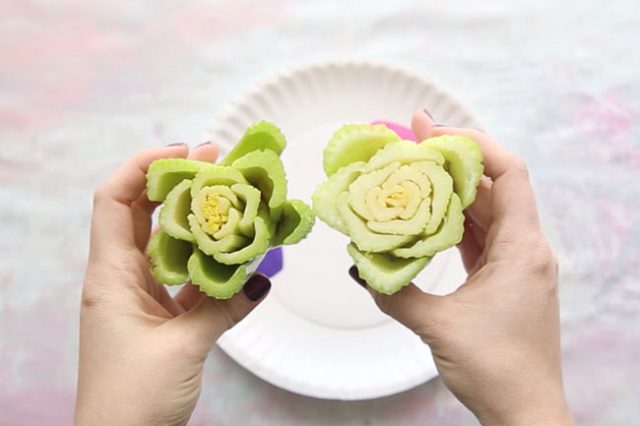 Celery Stamped Flowers - The Best Ideas for Kids