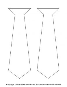 Tie Template - The Best Ideas for Kids