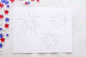 Salt Painted Fireworks - The Best Ideas for Kids