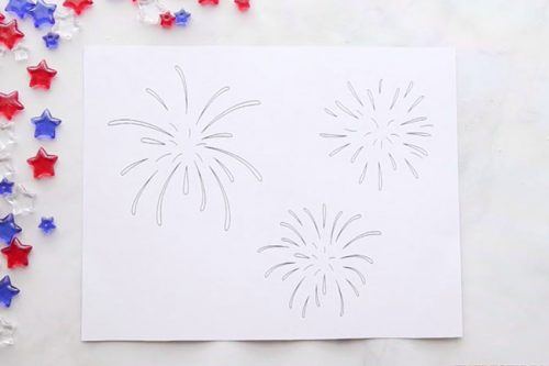 Salt Painted Fireworks - The Best Ideas for Kids