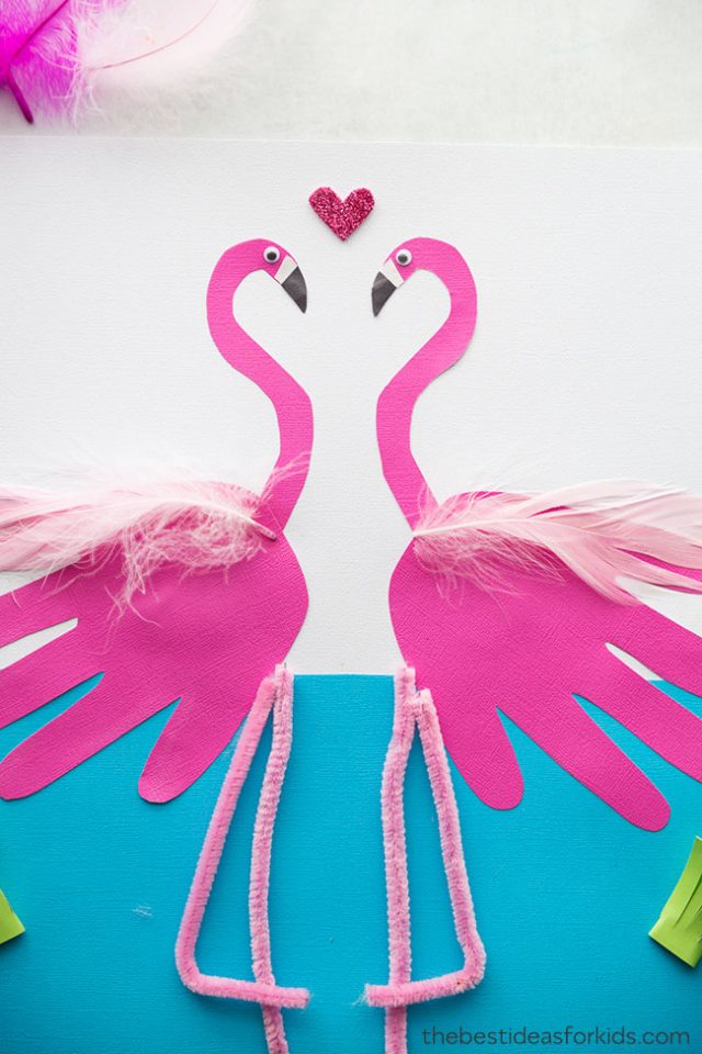 Flamingo Handprint - The Best Ideas for Kids