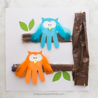 Owl Handprint - The Best Ideas for Kids
