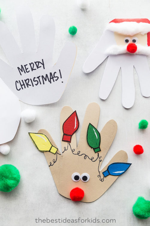 Christmas Handprint Cards - The Best Ideas for Kids