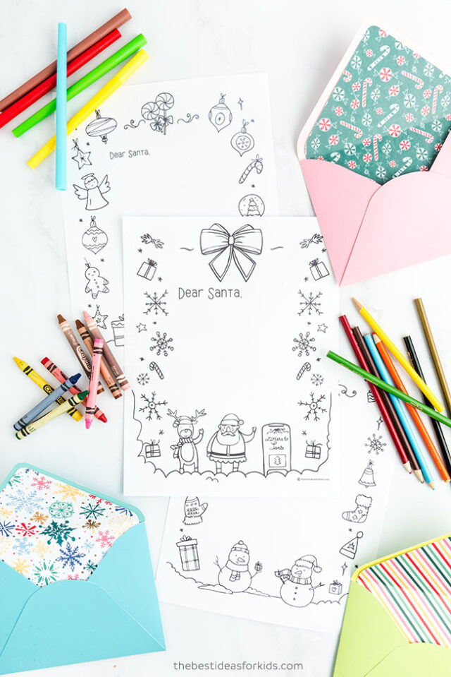 Letter to Santa Template (Free Printables) - The Best Ideas for Kids