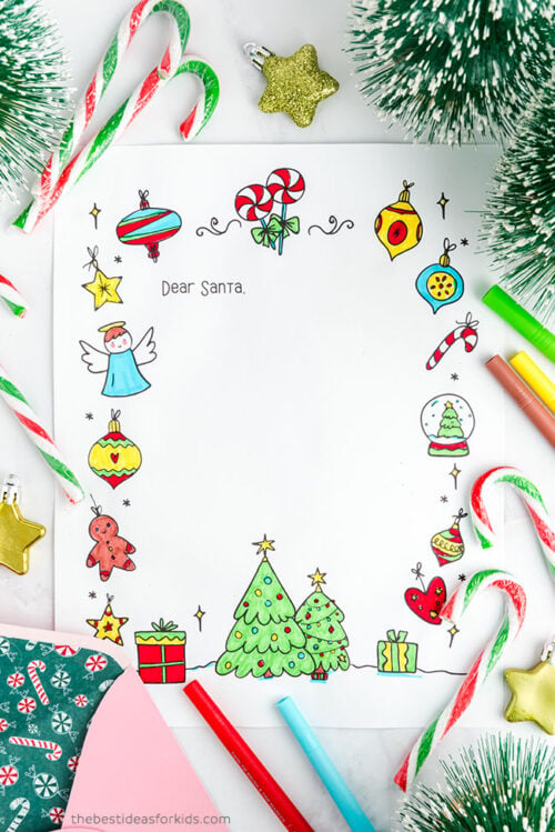 Letter to Santa Template (Free Printables) - The Best Ideas for Kids