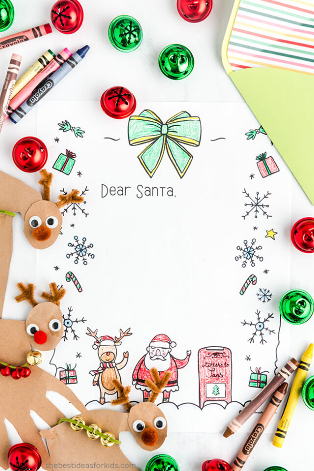 Letter to Santa Template (Free Printables) - The Best Ideas for Kids