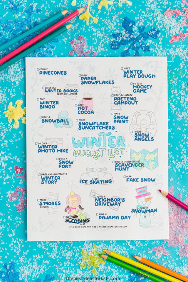 Winter Bucket List - The Best Ideas for Kids