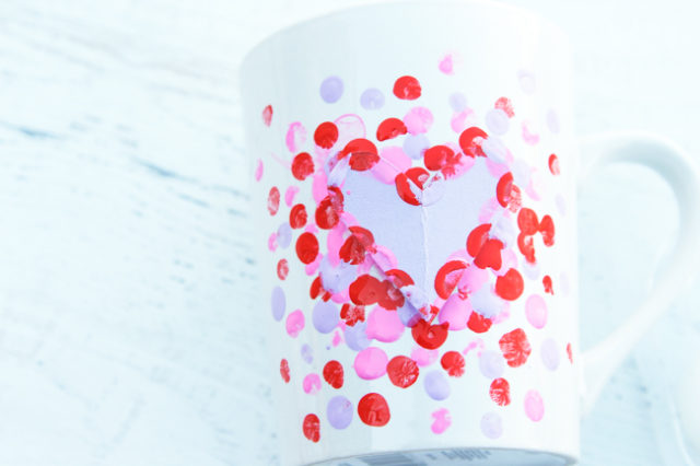 Fingerprint Heart Mugs - The Best Ideas for Kids