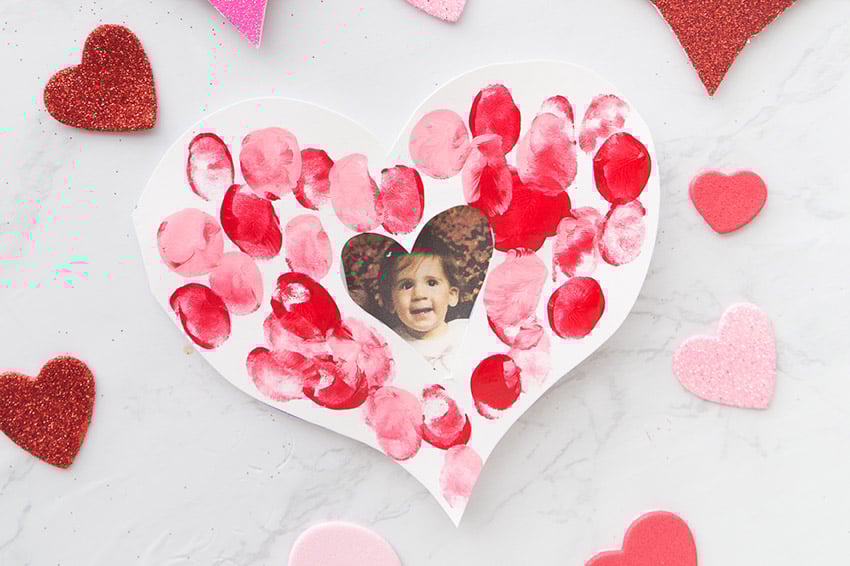 Fingerprint Heart Card - The Best Ideas for Kids