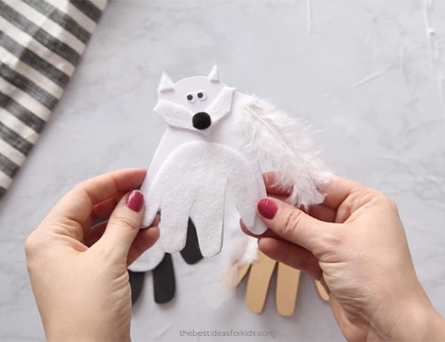 Winter Animal Handprints - The Best Ideas for Kids