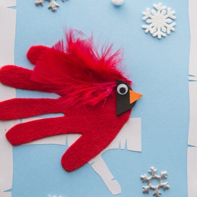 Cardinal Handprint - The Best Ideas for Kids