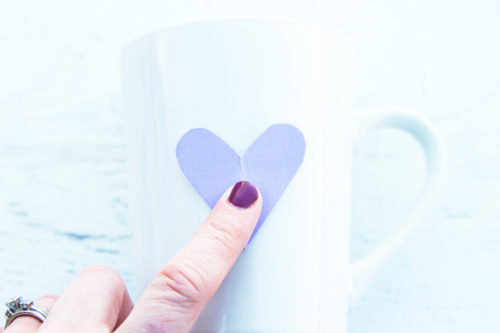 Fingerprint Heart Mugs - The Best Ideas for Kids