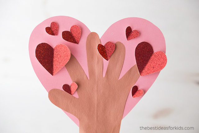Handprint Heart Tree - The Best Ideas for Kids