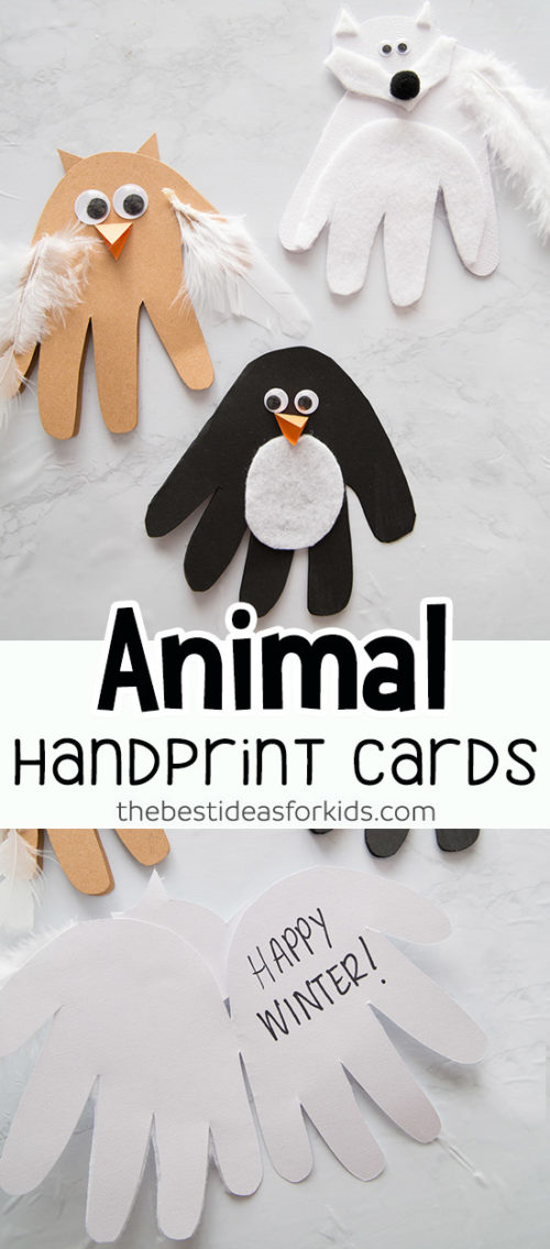 Winter Animal Handprints - The Best Ideas for Kids