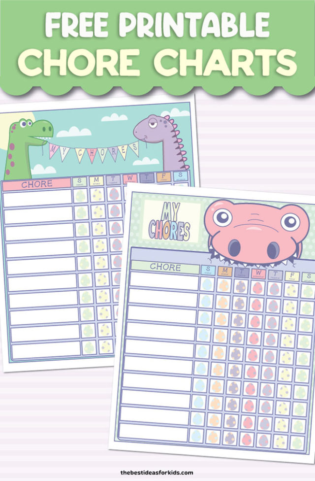 Chore Charts for Kids (Free Printables) - The Best Ideas for Kids