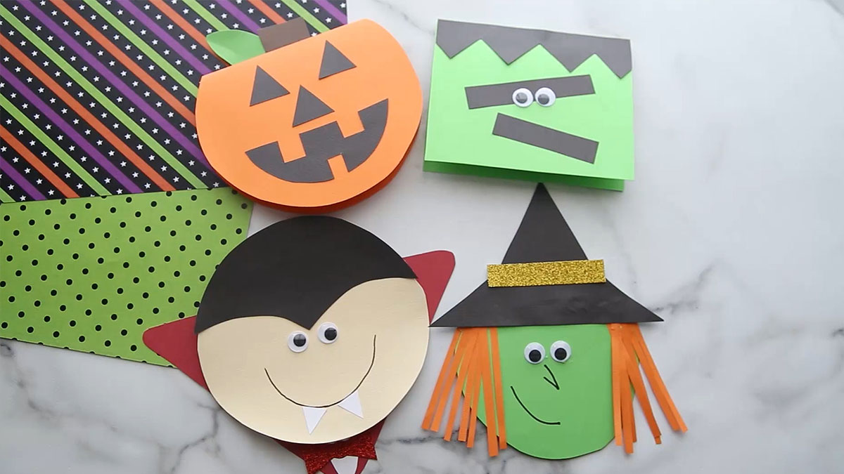 Handmade Halloween Cards (with free templates) - The Best Ideas for Kids