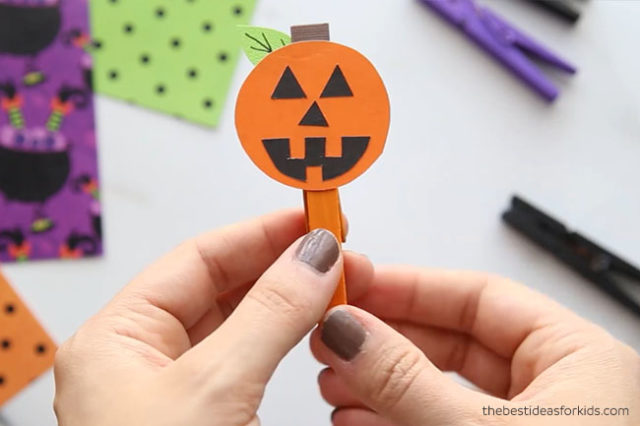 Halloween Clothespins (with printable template) - The Best Ideas for Kids