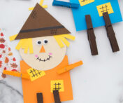 Footprint Scarecrow - The Best Ideas for Kids