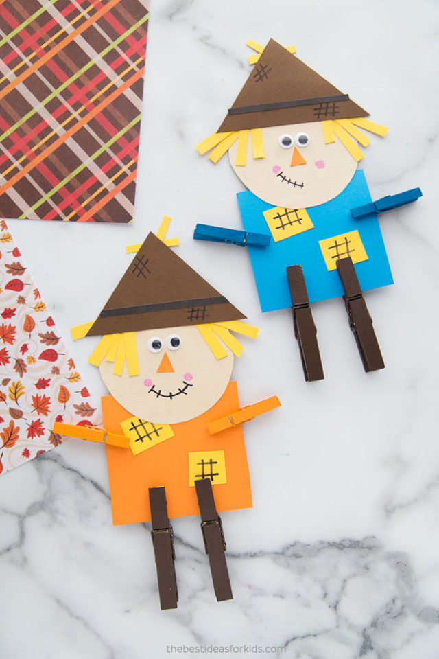 Scarecrow Craft (with free printable template)- The Best Ideas for Kids