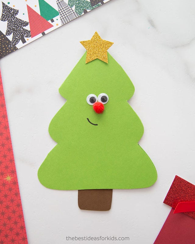 Christmas Tree Card - The Best Ideas for Kids