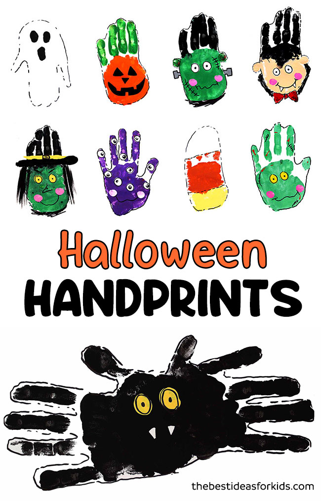 Halloween Handprint Art & Craft Ideas - The Best Ideas for Kids