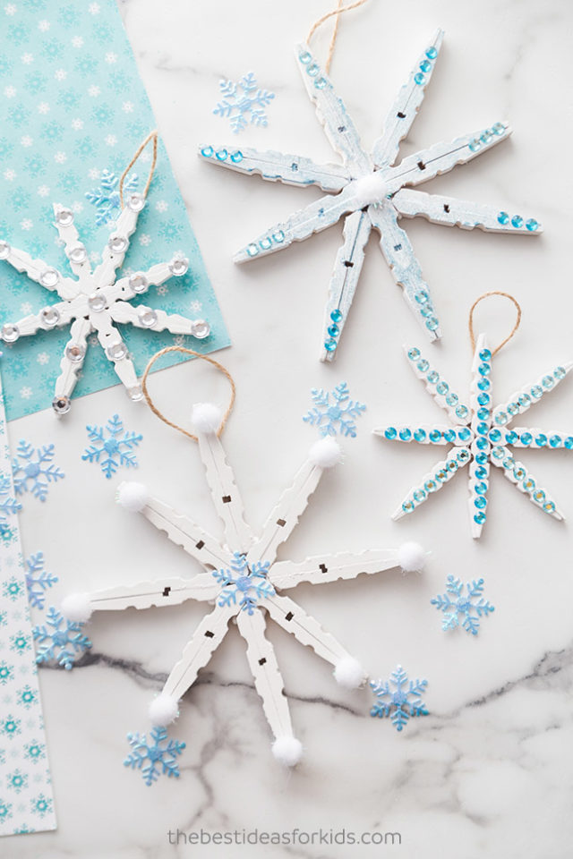 Clothespin Snowflake - The Best Ideas for Kids