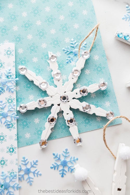 Clothespin Snowflake - The Best Ideas for Kids