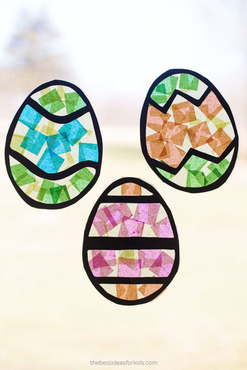 Easter Suncatcher (with free printable templates) - The Best Ideas for Kids