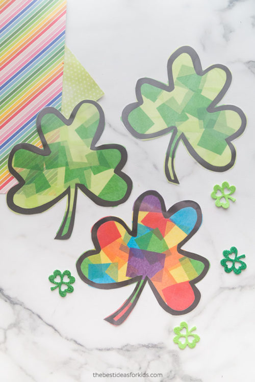 Shamrock Suncatcher (Free Printable Template)- The Best Ideas for Kids